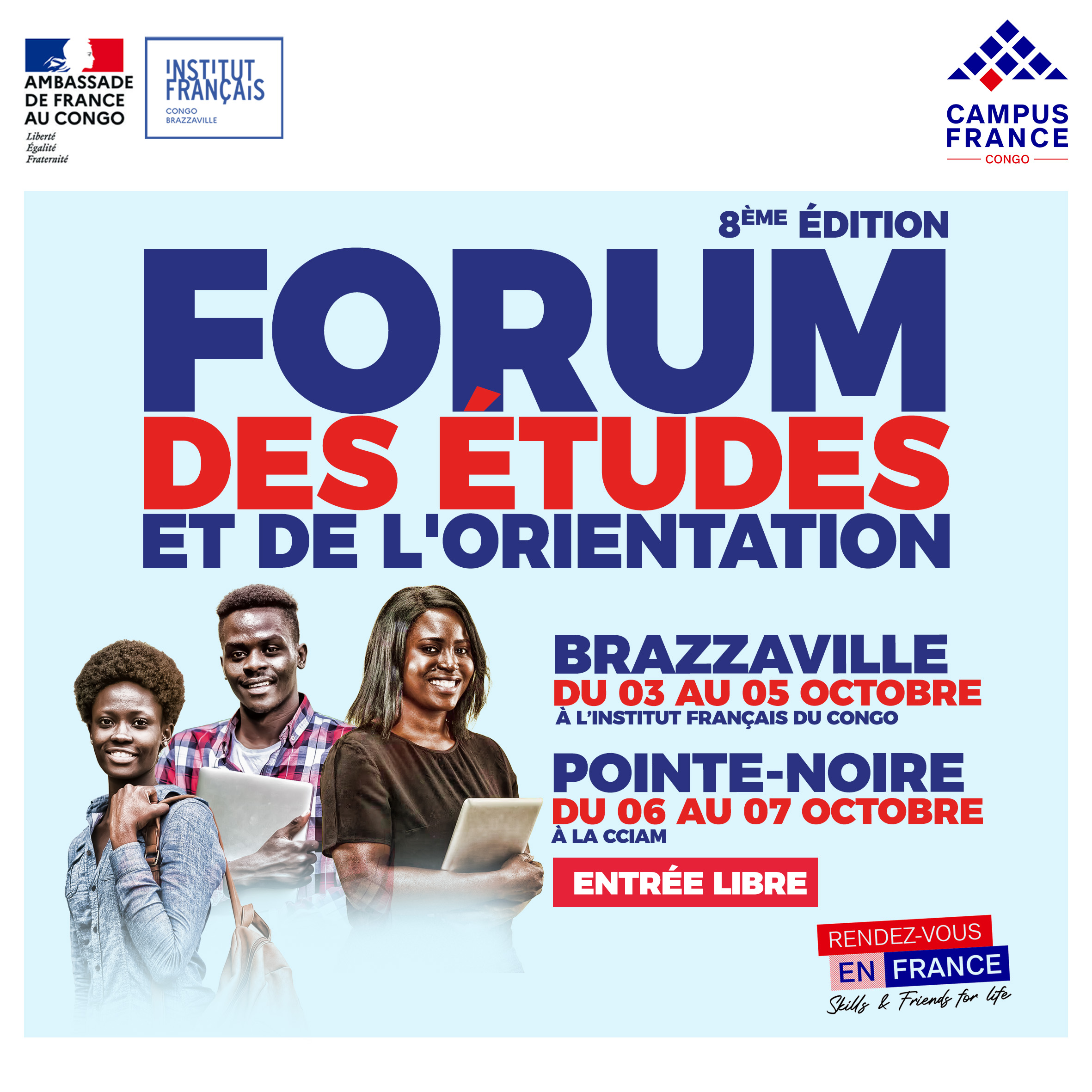FORUM DES ETUDES ET DE L'ORIENTATION #8-CAMPUS FRANCE - IFC Pointe-Noire